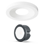 H Series 4IN Round Warm Dim Flush Downlight Trim 24-PACK by DMF | H4TRFWHMC+HM3CMC-24PACK ...