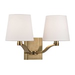 Clayton Wall Light by Hudson Valley Lighting | 2462-PN | HUD192233