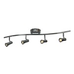 Sleek Dimmable LED Spotlight Semi-Flush by Access | 63066LEDD-BRZ