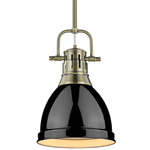 Duncan Downrod Pendant by Golden Lighting | 3604-S PW-WH