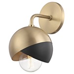 Emma Wall Light by Mitzi | H168101-AGB/BK