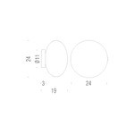 Maga Wall Light / Ceiling Flush Light by Nemo | MGA EWW 31