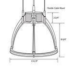 CGI12 Pendant Light by ConTech | CGI12AFC-S