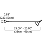 Monorail Wall Tellie Head by PureEdge Lighting | mw-tel-sn