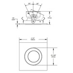Low Voltage 3.5IN SQ Round Wall Wash Trim by Contrast Lighting | T3145W-11