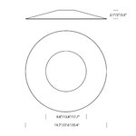 Conical Ceiling Flush Light by tossB | T87C1DWL | TSB571331