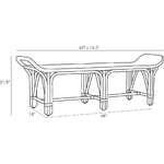 Tucker Bench by Arteriors Home | AH-5023 | AHM1079685
