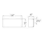 Asgard Wall Sconce by Modern Forms | WS-97614-DW | MFR617632