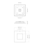 Zero Square Ceiling Light Fixture by Astro Lighting | 1382003