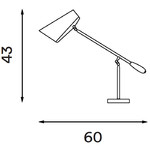 Birdy Table Lamp by Northern | NL-BIRDY-TBL-600-BLK