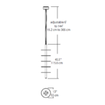 Staxx Tall 5-Tier Pendant by Blackjack Lighting | STX-13P-SN-5L-27Z-30K