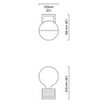 Hoxton Wall Sconce by CTO Lighting | HOXWAOABMB
