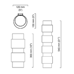 Ring Wall SConce by CTO Lighting | RINWAOBZ | CTO814348