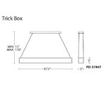 Trick Box Linear Pendant by WAC Lighting | PD-31947-BK | WAC831563