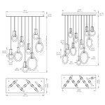 Halo Linear Multi Light Pendant by Matthew McCormick | HA170910