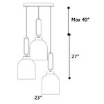 Valentina Multi Light Pendant by Italamp | 4025/S-COMP.A