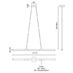 Akari Linear Pendant by Kuzco Lighting | LP18648-BN