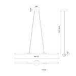 Akari Linear Pendant by Kuzco Lighting | LP18648-BN | KZC1009504