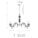 Drylight Outdoor Chandelier by Masiero | DRYLIGHT LED S12 EXT | MSR214466