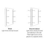 L3 Two-Side Inset LED Mirror with Anti-Fog Pad by Matrix Mirrors ...