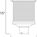 Triumph VX Outdoor Post Light by Maxim Lighting | 48735CLET