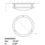 Oracle Small Ceiling / Wall Light Fixture by Oxygen | 3-618-40