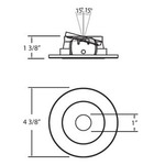 3.25IN Round Pinhole Trim by Eurofase | 21779-02