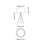 Tripode M3 Table Lamp by Santa & Cole | TM311+TM3M3