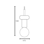 Junit Drop Pendant by Schneid | LC-JUNIT-SUSP-DROP