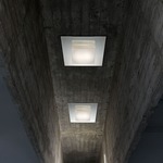 Square Halogen Wall/Ceiling Light by Itama by Scangift | PLSQUA25VE