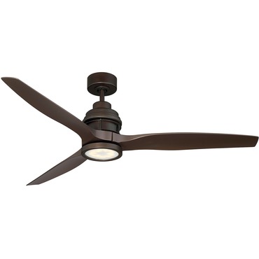 Bluffton Outdoor Ceiling Fan with Light by Savoy House | 72-5045-8SV-SN