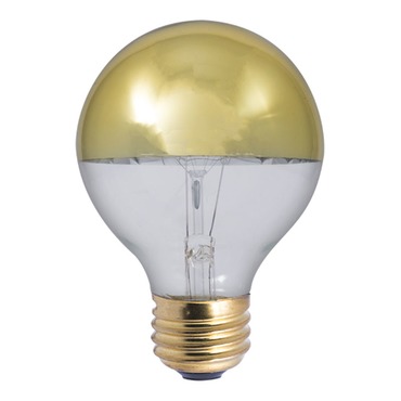 G25 Med Base Half Gold Globe 40W 120V 6-PACK by Bulbrite | 861108-6PACK