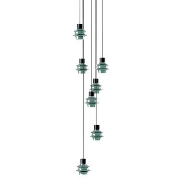 Drip Linear Multi Light Ceiling Mounted Pendant by Bover | 25957110121U