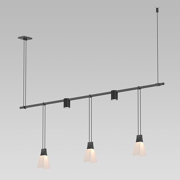 Suspenders Linear Pendant with Aimable Cylinder Lights by SONNEMAN - A ...
