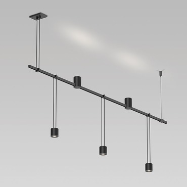 Suspenders Linear Pendant w/Light Bar, Rods and Cylinders by SONNEMAN ...