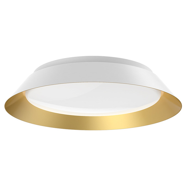 Jasper Wall / Ceiling Light by Kuzco Lighting | FM43414-WH/GD | KZC1009473