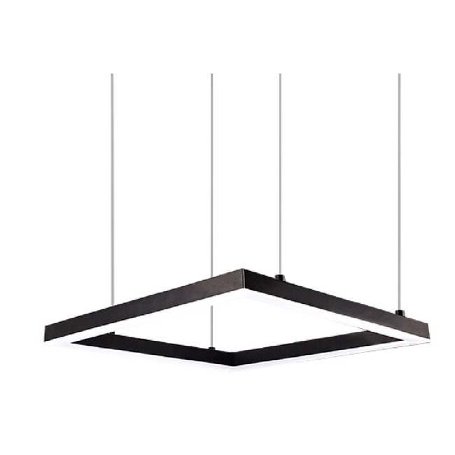 Piazza Square Pendant by Kuzco Lighting | PD985136-BK | KZC1034084