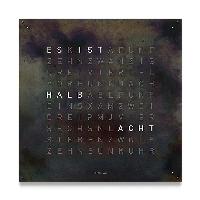 Qlocktwo Earth 45 Wall Clock by Qlocktwo by Biegert & Funk | QU4BLENRI ...