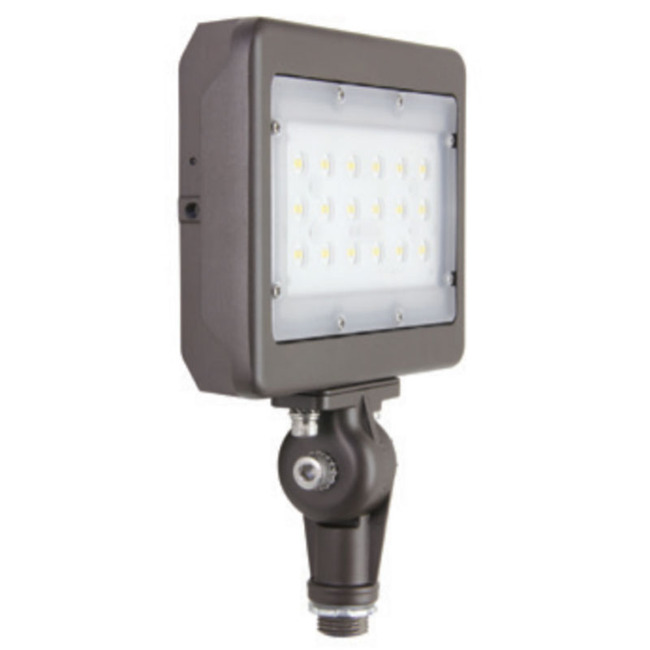 Slim Outdoor Wide Flood Light with .5IN Threaded Knuckle by MaxLite ...