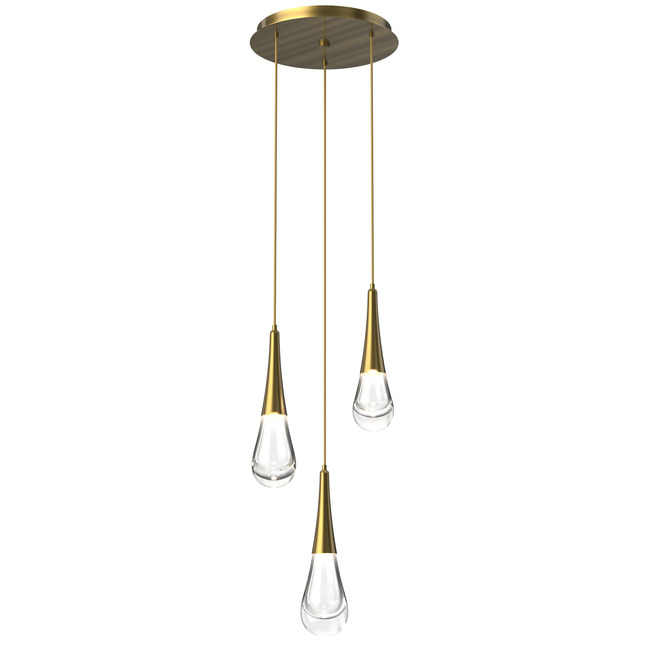 Raindrop Waterfall Round Multi Light Pendant by Hammerton Studio ...