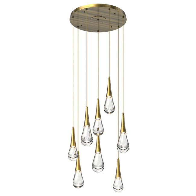 Raindrop Waterfall Round Multi Light Pendant by Hammerton Studio ...