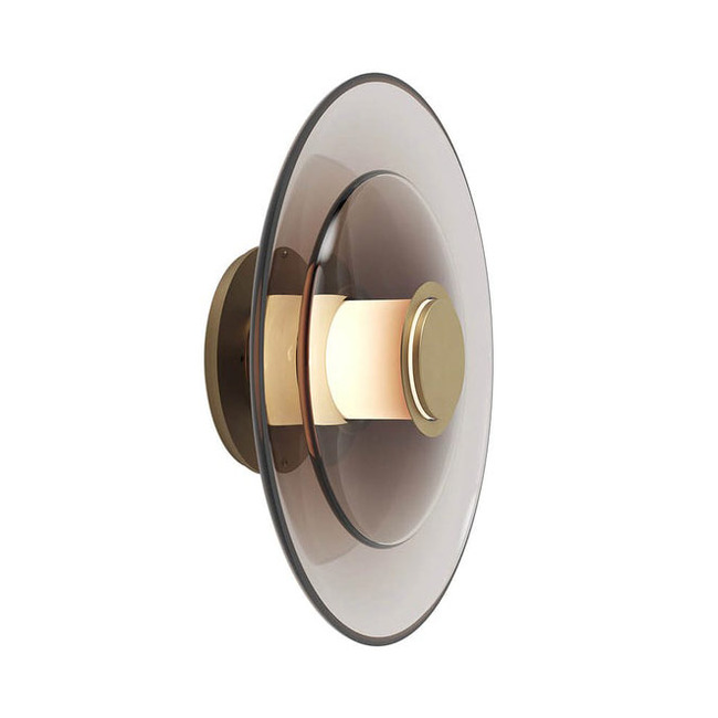 Luna A Disc Wall Sconce by Gabriel Scott | LNA-A-DSC-SCN-BRS-SB ...