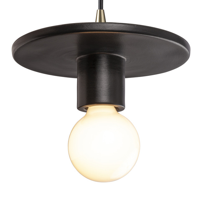 Ceramic Discus Pendant by Justice Design | CER-6320-TRAG-ABRS-BKCD ...