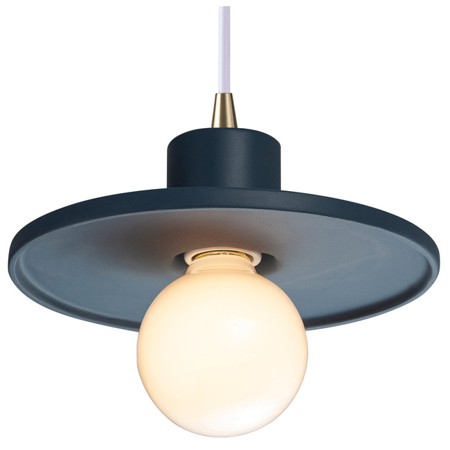 Ceramic Saucer Pendant by Justice Design | CER-6325-BIS-ABRS-WTCD ...