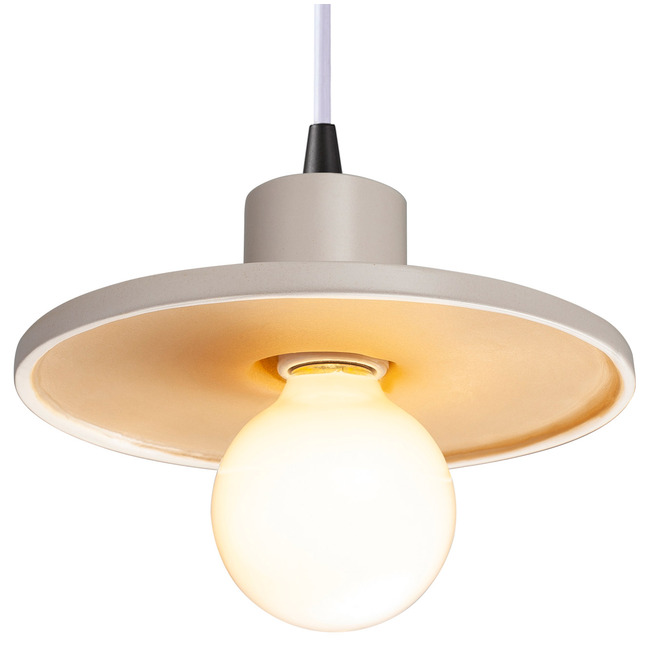 Ceramic Saucer Pendant by Justice Design | CER-6325-SLTR-MBLK-WTCD ...