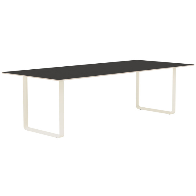 70/70 Dining Table by Muuto | M7070T10143O-SAND-BLCK | MUU1115814