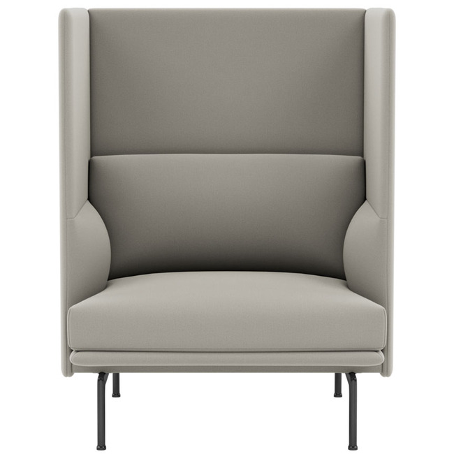Outline Highback Sofa by Muuto | MOUTHBSF116-BLCK-K23401 | MUU1115842