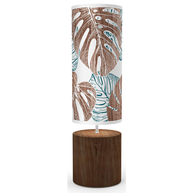 Monstera Leaf Column Table Lamp by Jef Designs | jd_MB_SPINTL | JEF1127557