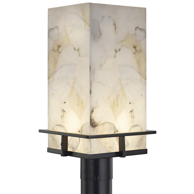 Alabaster Rocks Avalon Outdoor Post Mount by Justice Design | ALR-7563W ...