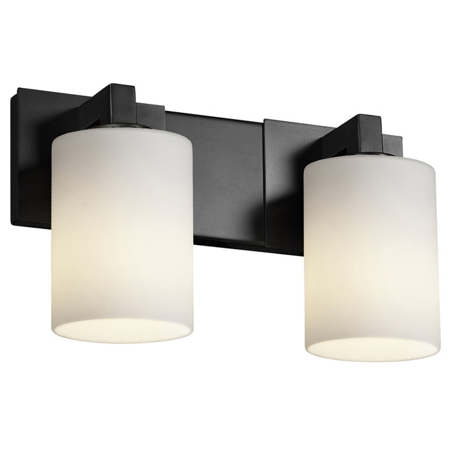 Fusion Modular 2LT Cylinder Bathroom Vanity Light by Justice Design ...